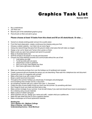 GRAPHICS - Summer Task | PDF