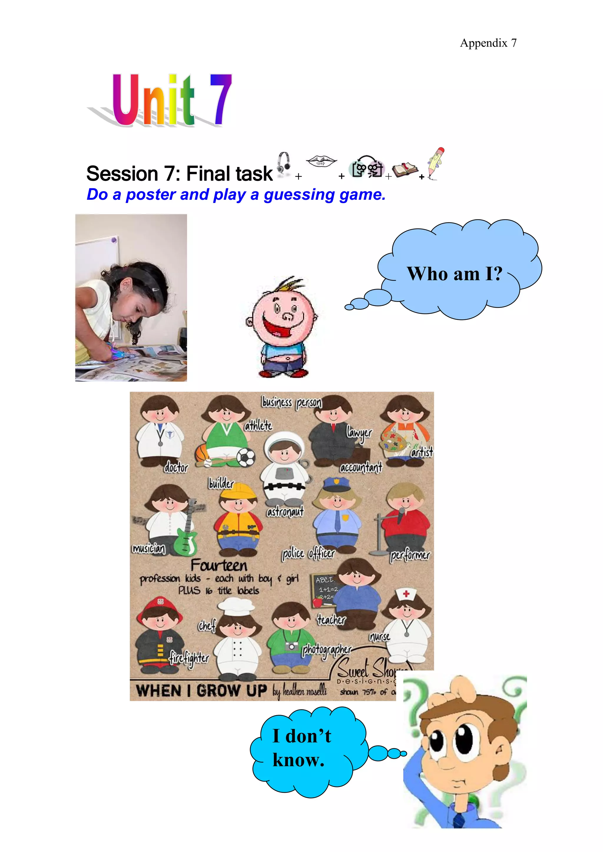 Final task unit 7 | PDF | Roleplaying Games | Games and Puzzles