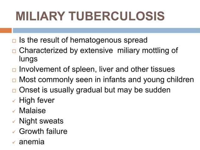 Introduction to Pediatric Tuberculosis | PPT