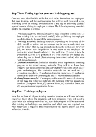 TRAINING DESIGN | DOCX