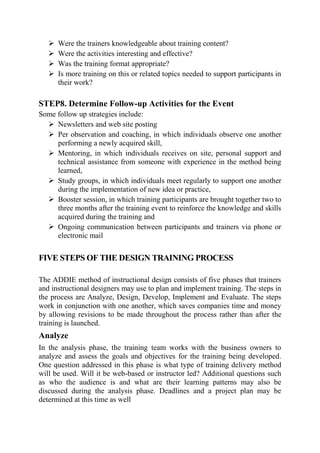 TRAINING DESIGN | DOCX