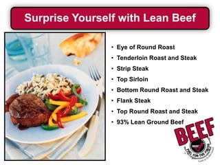Team BEEF: Beef Nutrition Overview | PPTX