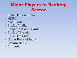 Tertiary Sector Banking
