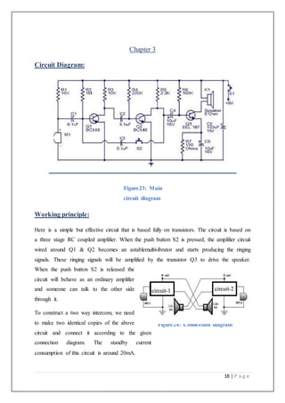 Technical report on Transistor Based Intercom System | DOCX