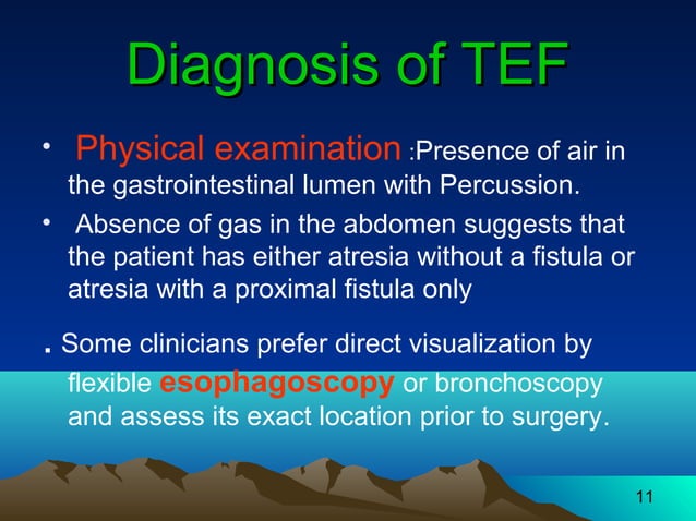 Tracho oesophagial fistula | PPT