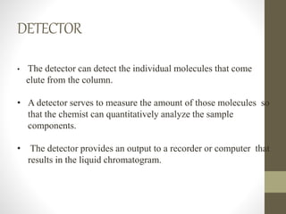 DIODE ARRAY AND FLUORESCENCE DETECTOR | PPTX