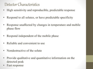 DIODE ARRAY AND FLUORESCENCE DETECTOR | PPTX
