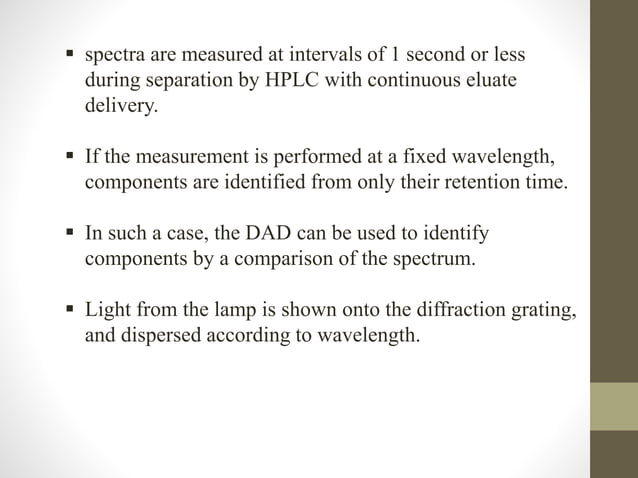 DIODE ARRAY AND FLUORESCENCE DETECTOR | PPTX