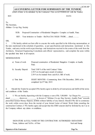 Final tender | DOCX