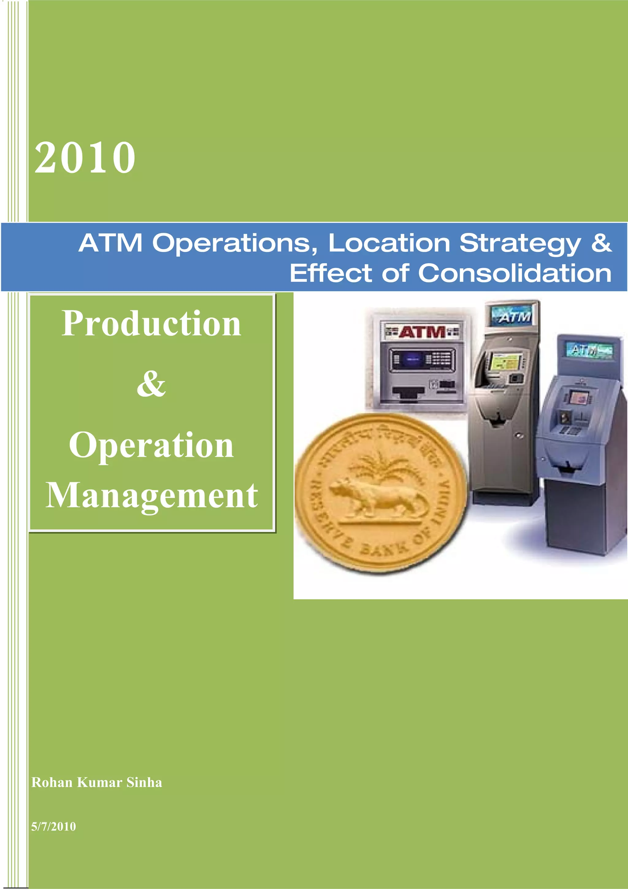 ATM Processing and Location Strategy | DOC