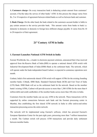 ATM Processing and Location Strategy | DOC