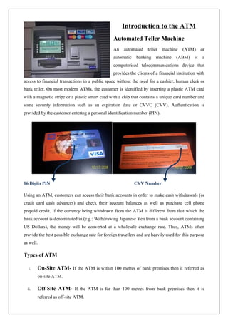ATM Processing and Location Strategy | DOC