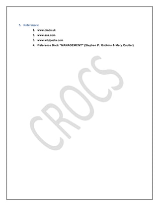 Term paper on crocs | DOCX | Business | Business and Finance