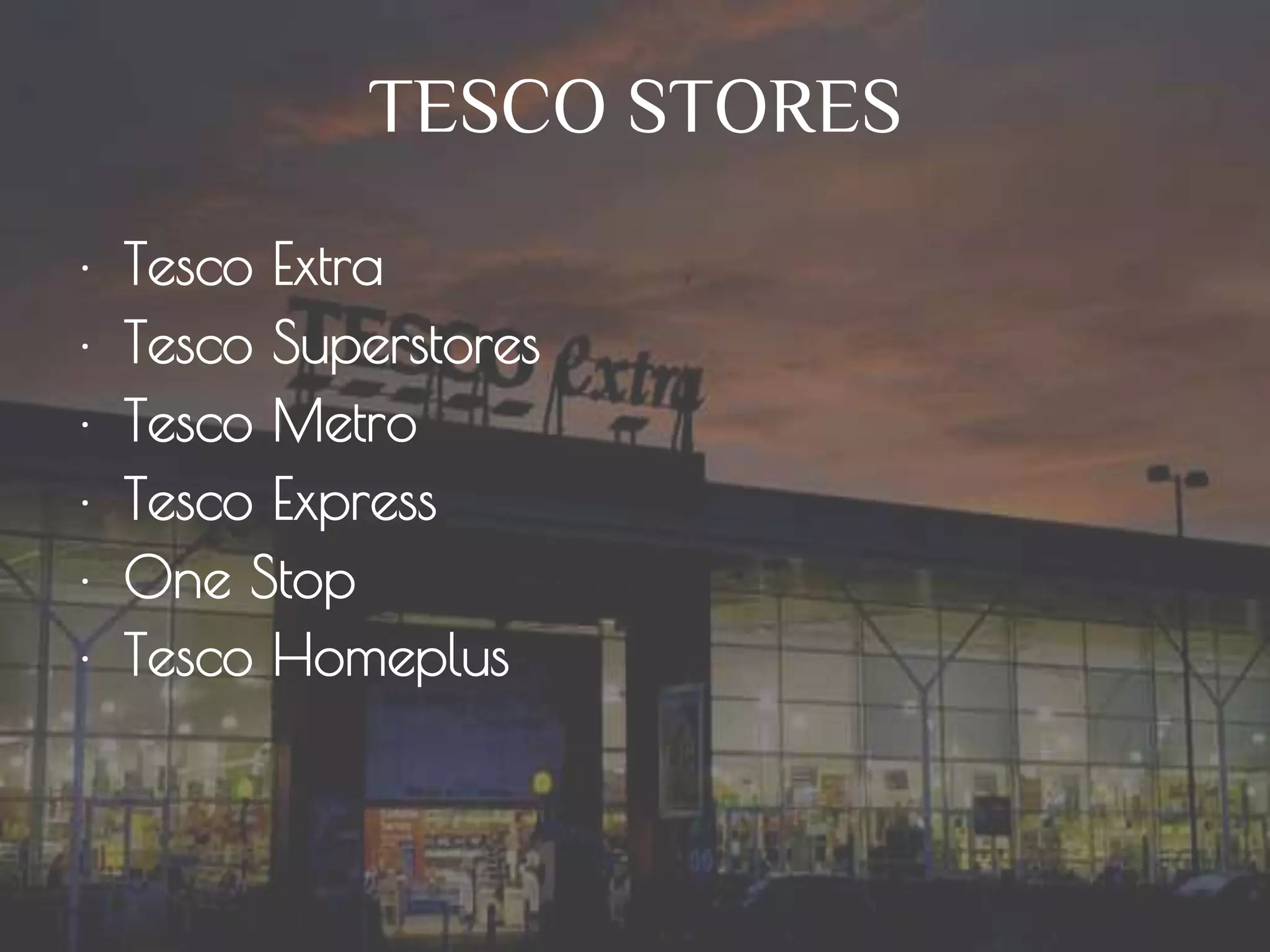Tesco Case Study analysis | PPTX