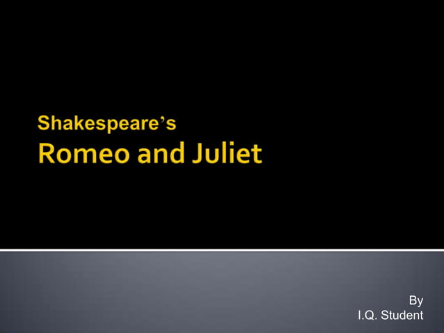 Romeo and Juliet Test | PPT