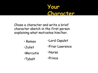 Romeo and Juliet Test | PPTX