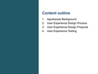 Agrobazaar - The customer Experience process | PPTX