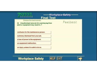 Workplace Safety Final Test | PPT