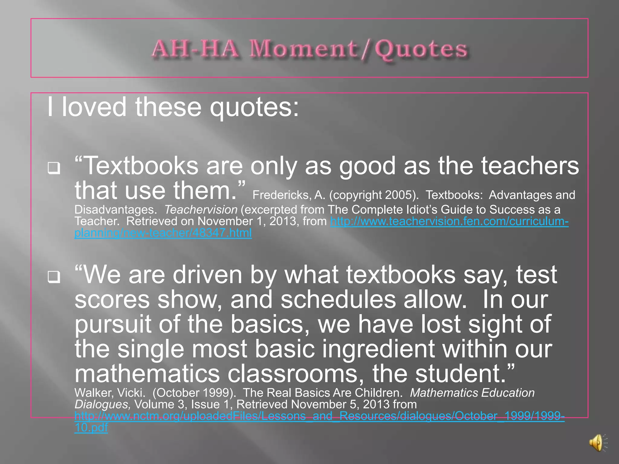 Textbook Driven Curriculum | PPSX