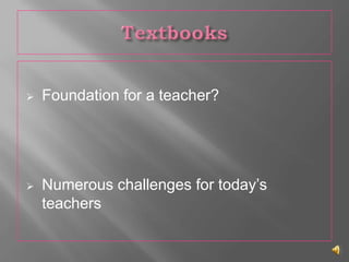 Textbook Driven Curriculum | PPSX