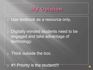 Textbook Driven Curriculum | PPSX