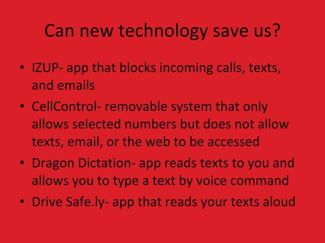 Final texting while driving | PPT | Injuries | Diseases and Conditions