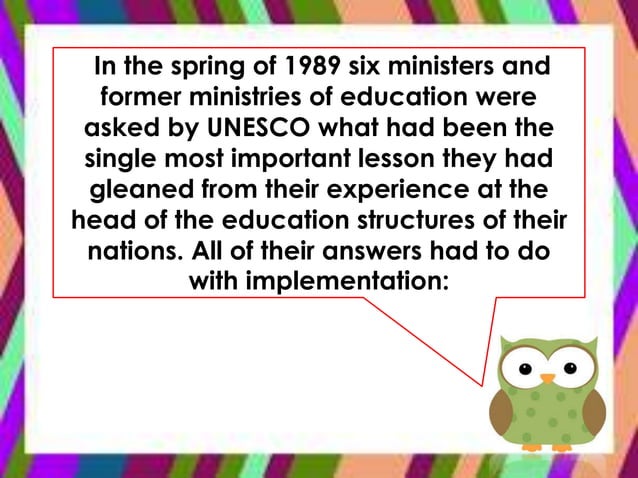 The key role of implementation | PPT