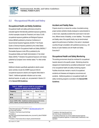 IFC EHS General | PDF | Power and Energy Industry | Industries