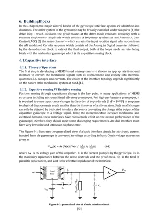 B.Sc. Thesis 1 - MEMS Vibratory Gyroscope and Readout Circuit | PDF