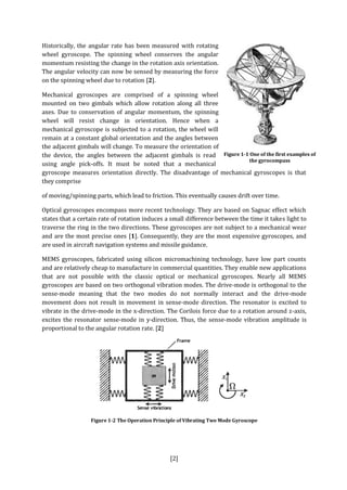 B.Sc. Thesis 1 - MEMS Vibratory Gyroscope and Readout Circuit | PDF