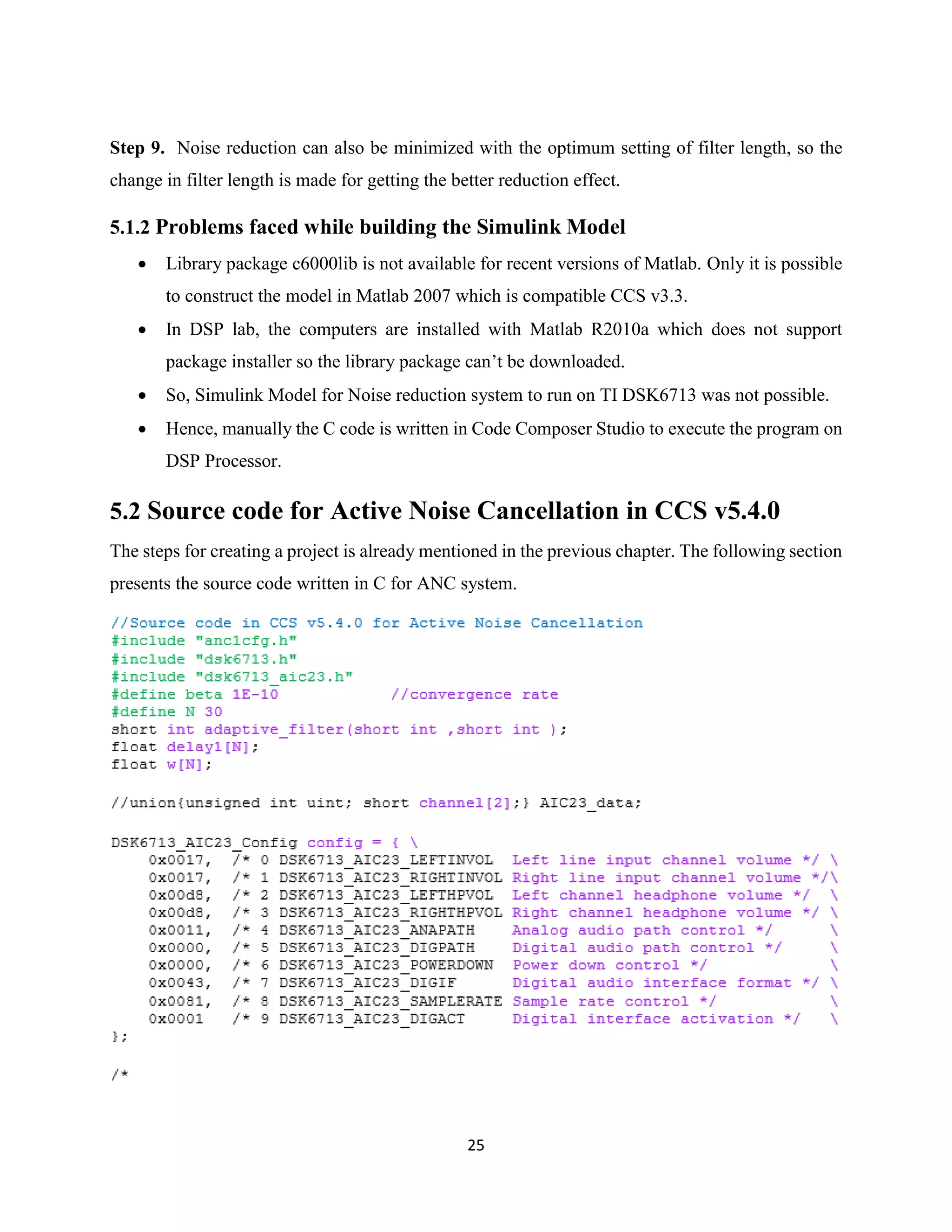 Real Time Implementation of Active Noise Control | PDF | Digital Audio | Computer Software and ...