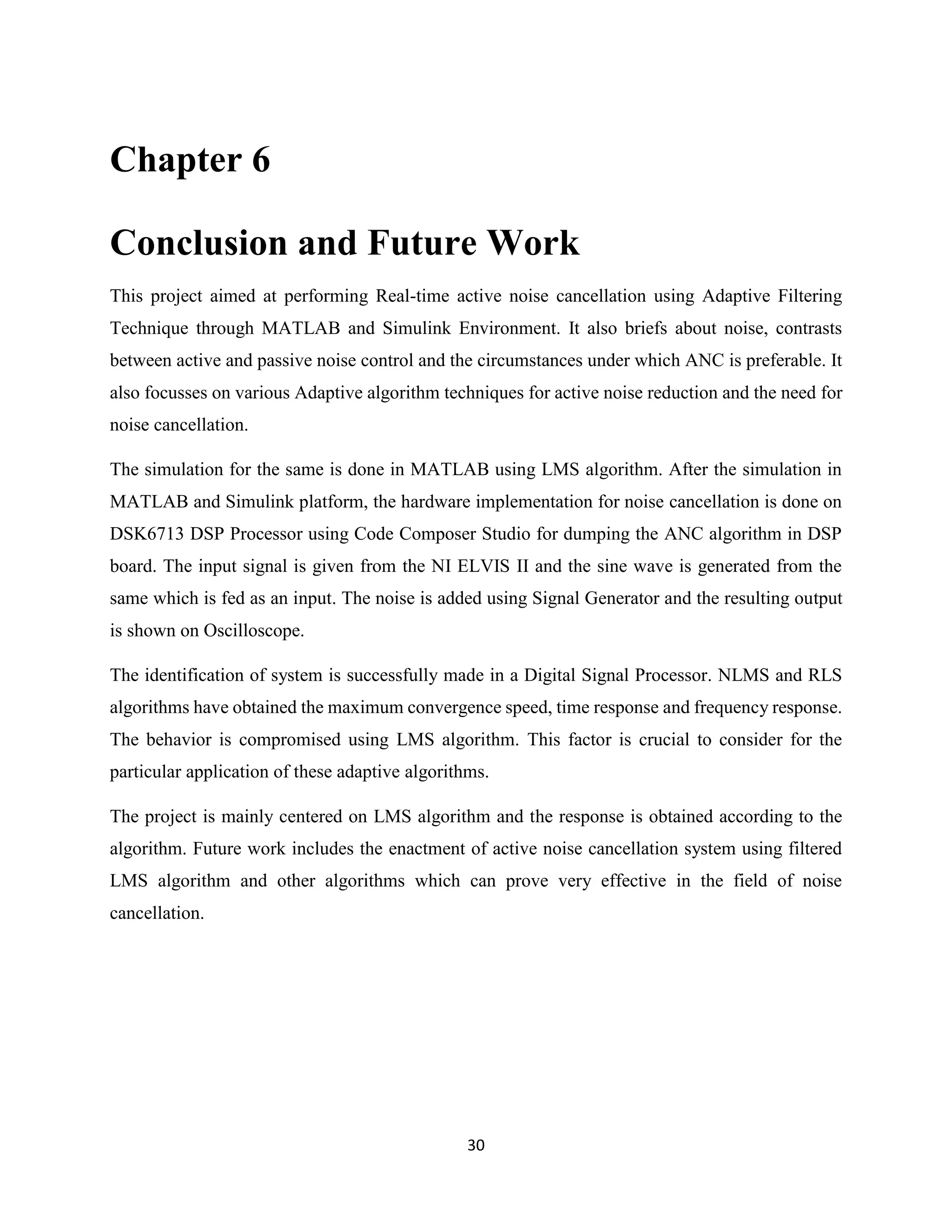 Real Time Implementation of Active Noise Control | PDF