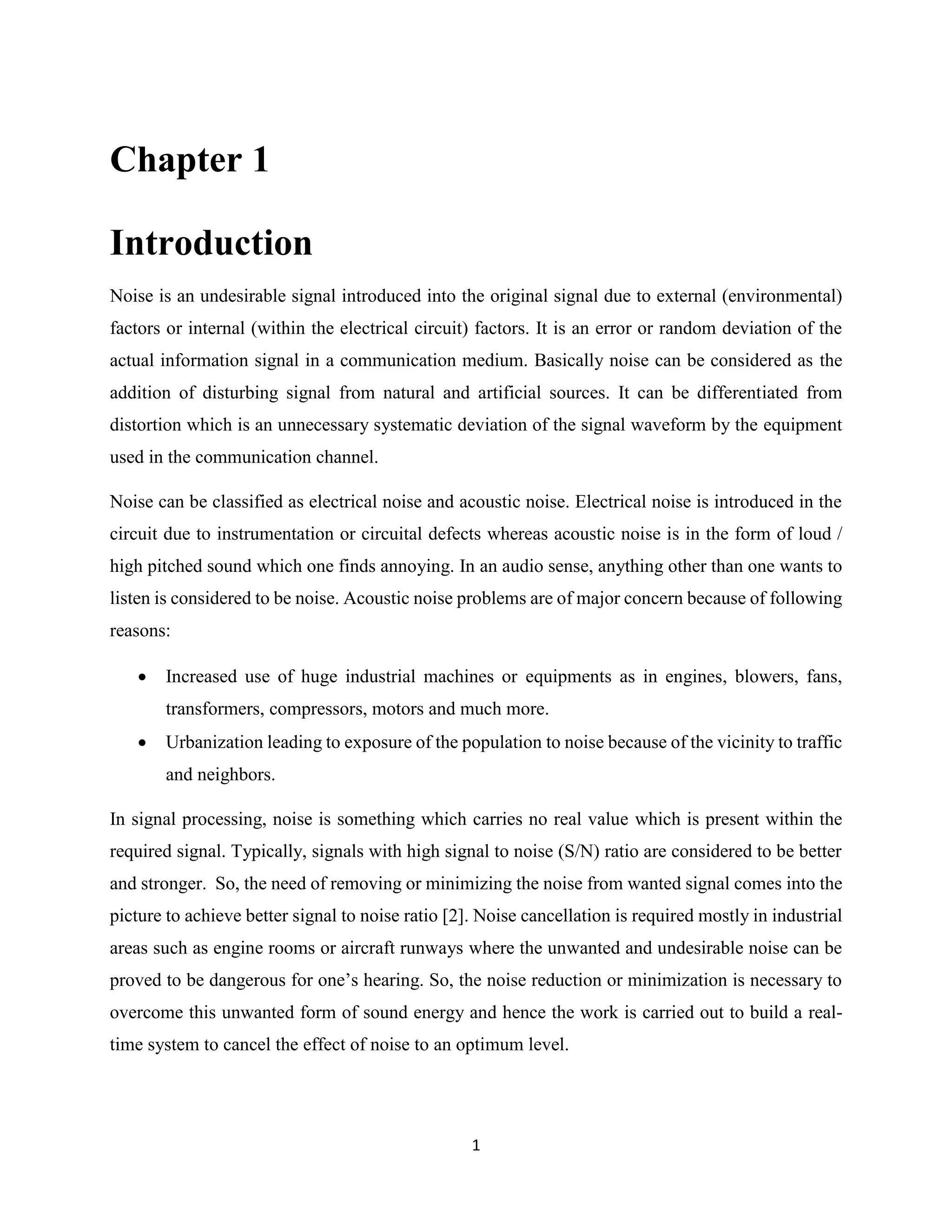 Real Time Implementation of Active Noise Control | PDF