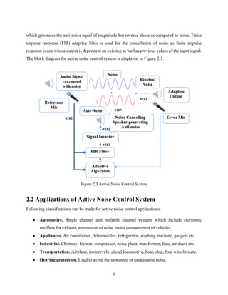 Real Time Implementation of Active Noise Control | PDF | Digital Audio | Computer Software and ...