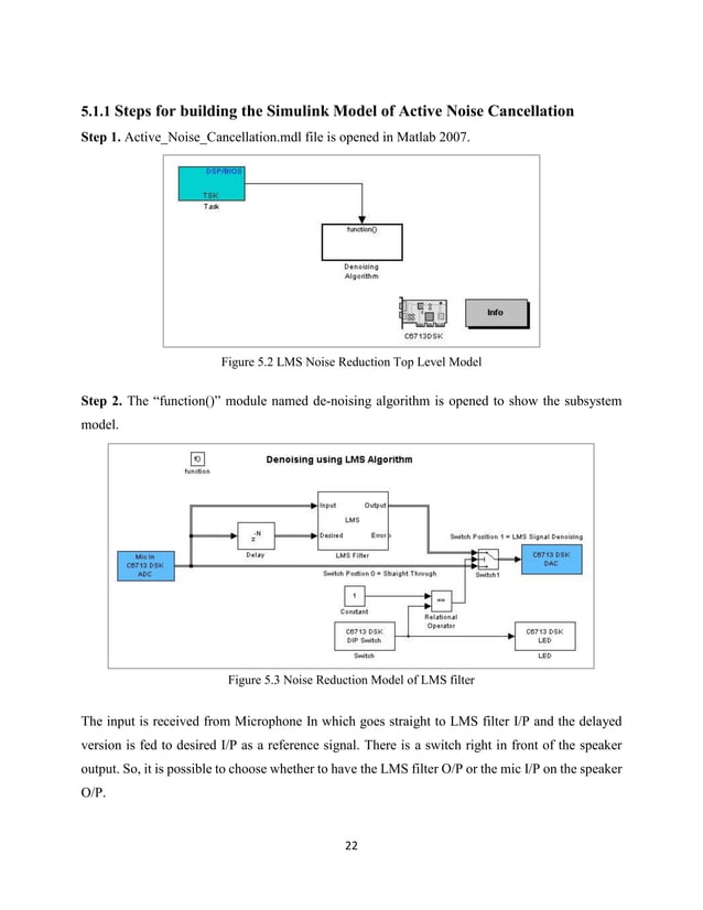 Real Time Implementation of Active Noise Control | PDF | Digital Audio | Computer Software and ...