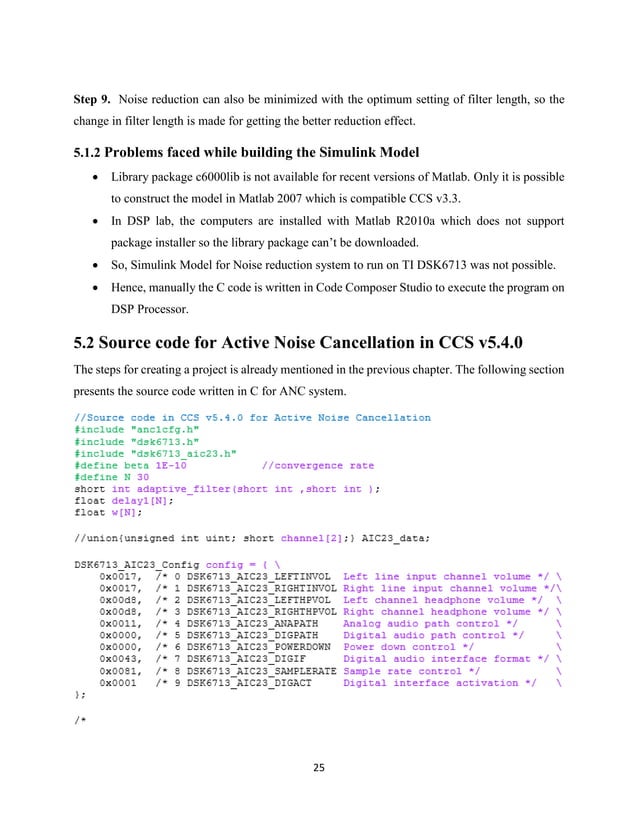 Real Time Implementation of Active Noise Control | PDF | Digital Audio | Computer Software and ...