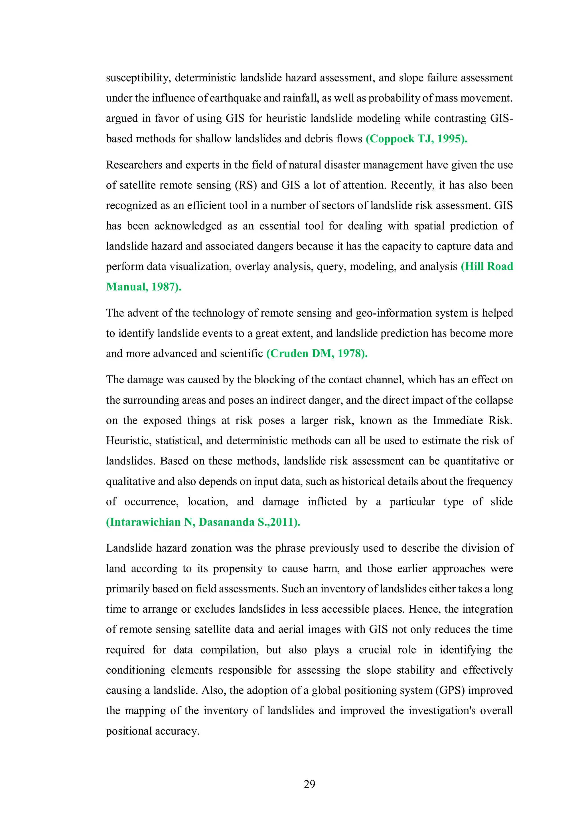 Thesis on Assessment of Landslide Prone Area and Their Consequences Due to Construction of Bheri ...