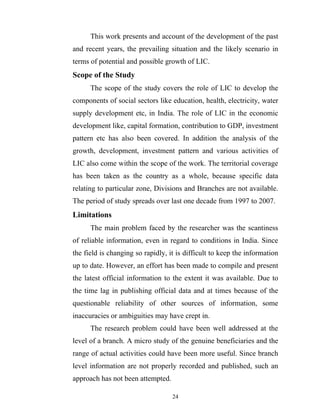 Final thesis for LIC of India | PDF