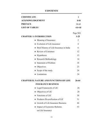 Final thesis for LIC of India | PDF