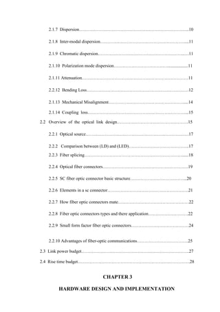 Final thesis paper Digital Optical fiber link design | PDF