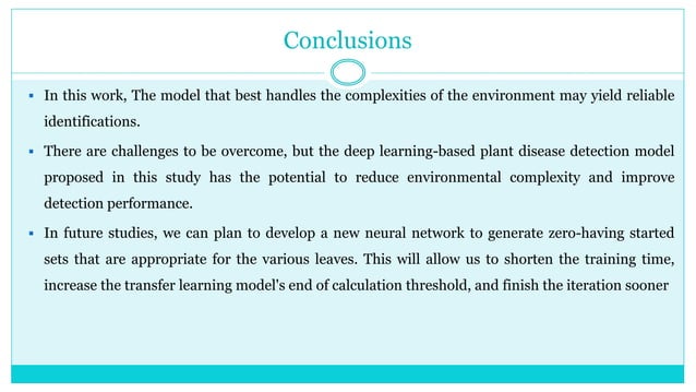 A Deep Learning Method for Plant Disease Diagnosis and Detection in Smart Agriculture | PPT