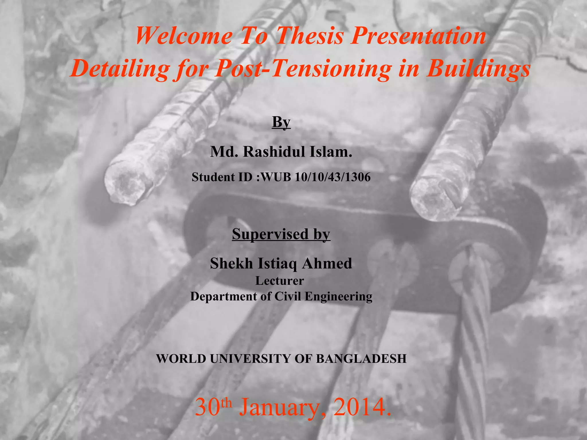 Final thesis presentation. | PPT