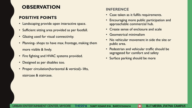 Urban Entertainment Center, introduction, live case study, literature ...