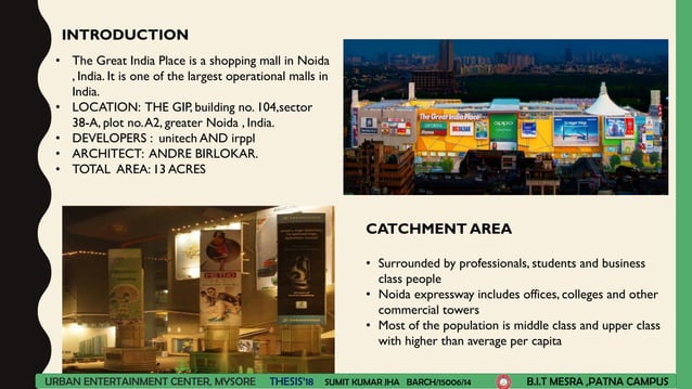 Urban Entertainment Center, introduction, live case study, literature ...