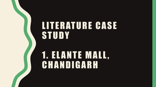Urban Entertainment Center, introduction, live case study, literature ...