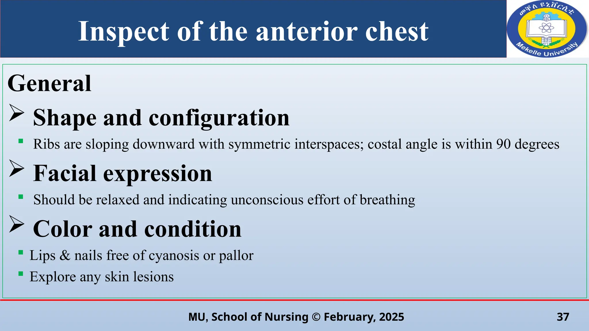 Nursing health Assessment for Thorax and Lungs.pptx