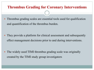 Final thrombus burden | PPTX