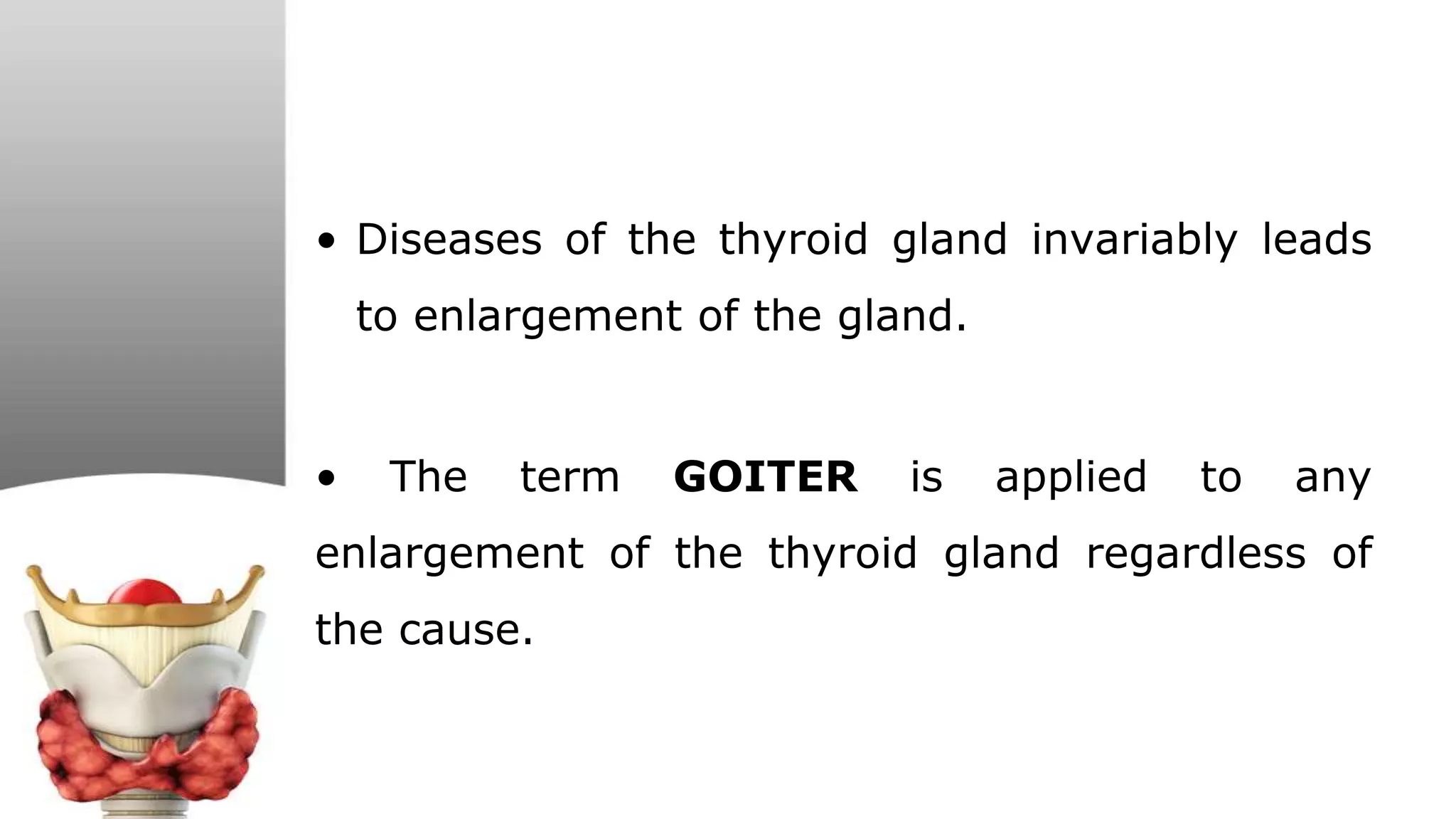 approach to a patient with thyroid swelling (EMCH) | PPTX