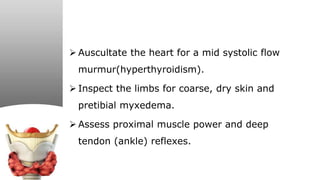approach to a patient with thyroid swelling (EMCH) | PPTX