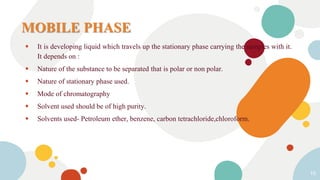 THIN LAYER CHROMATOGRAPHY | PPTX